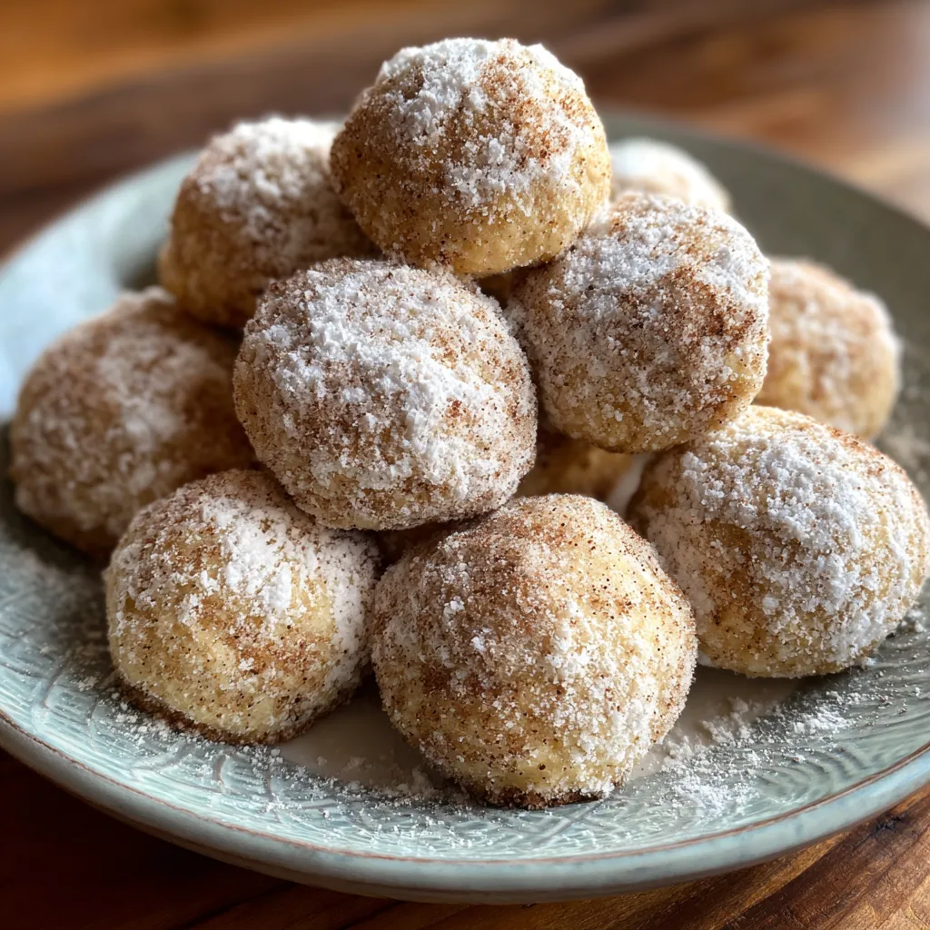 Cinnamon Sugar Snowball Cookies – Pinch Of Comfort