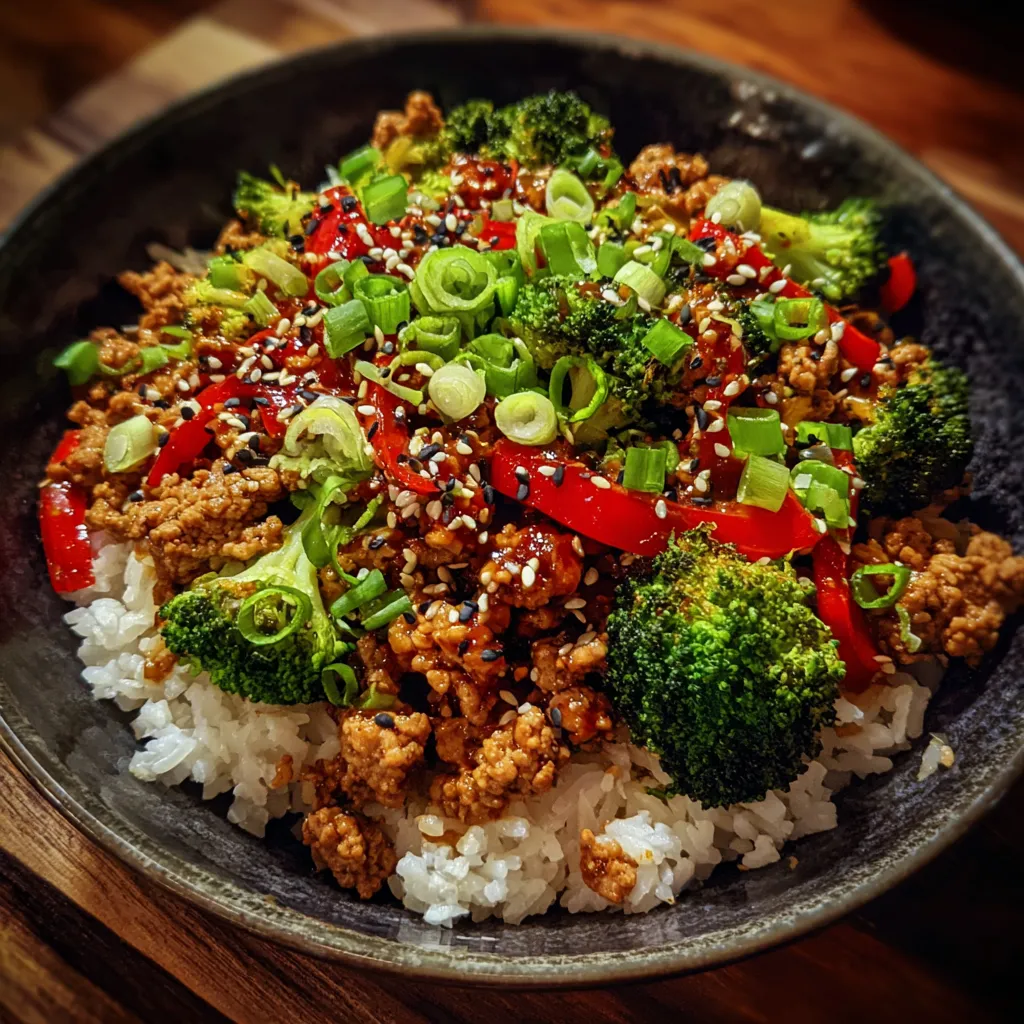 Sweet and Spicy Turkey Broccoli Bowls – Pinch Of Comfort